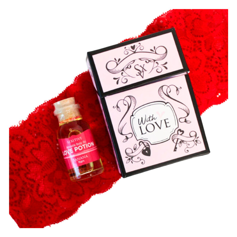 Love Kit Red Lazo de Ojos Rojo + Mini Aceite Love Potion Sexitive ...